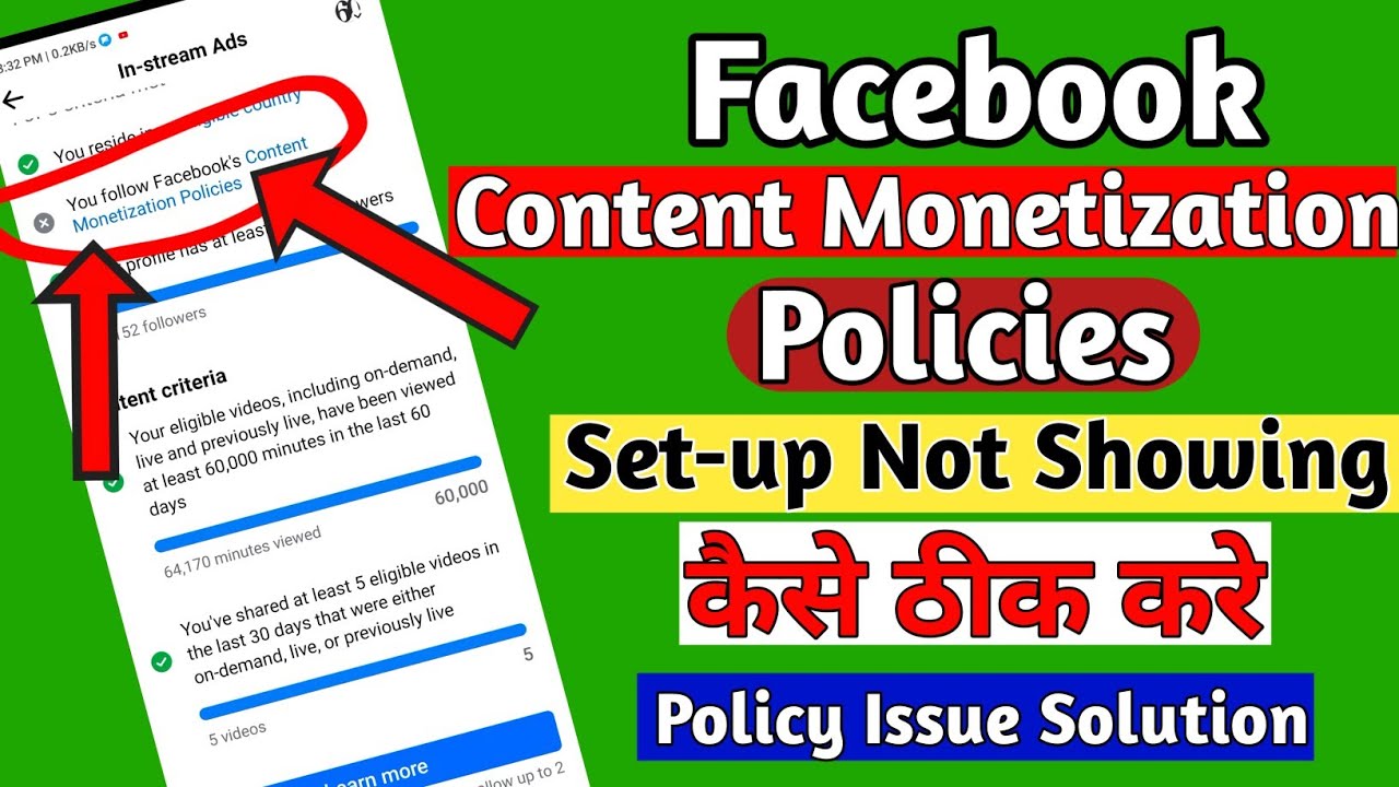 मिल गया You Follow Facebook Content Monetization Policies | Content ...