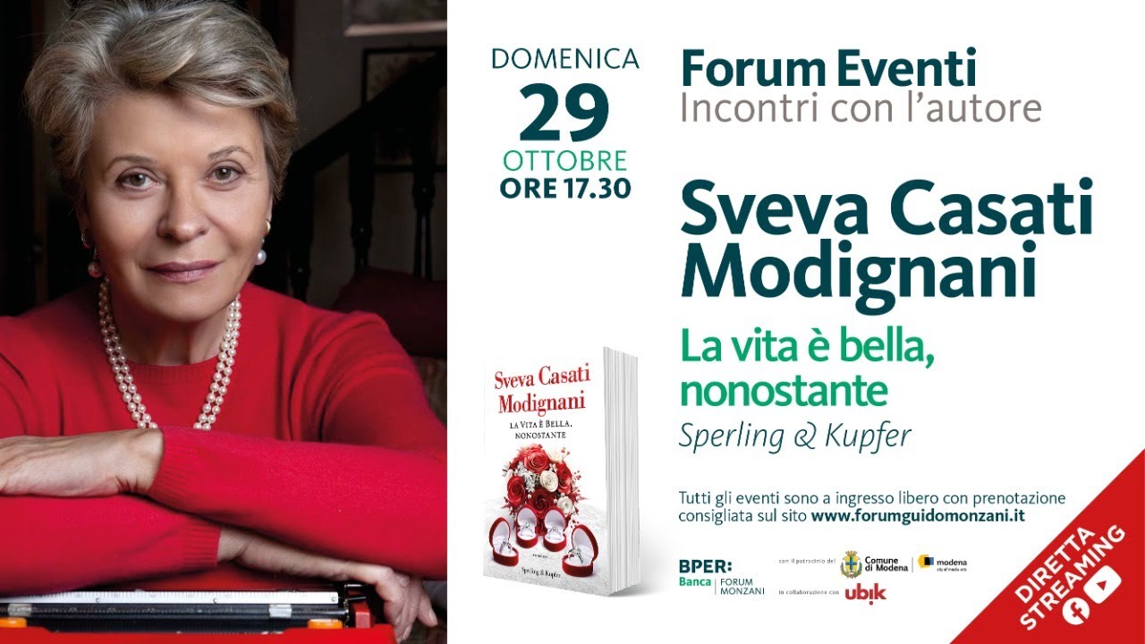 Sveva Casati Modignani - La vita è bella, nonostante - YouTube
