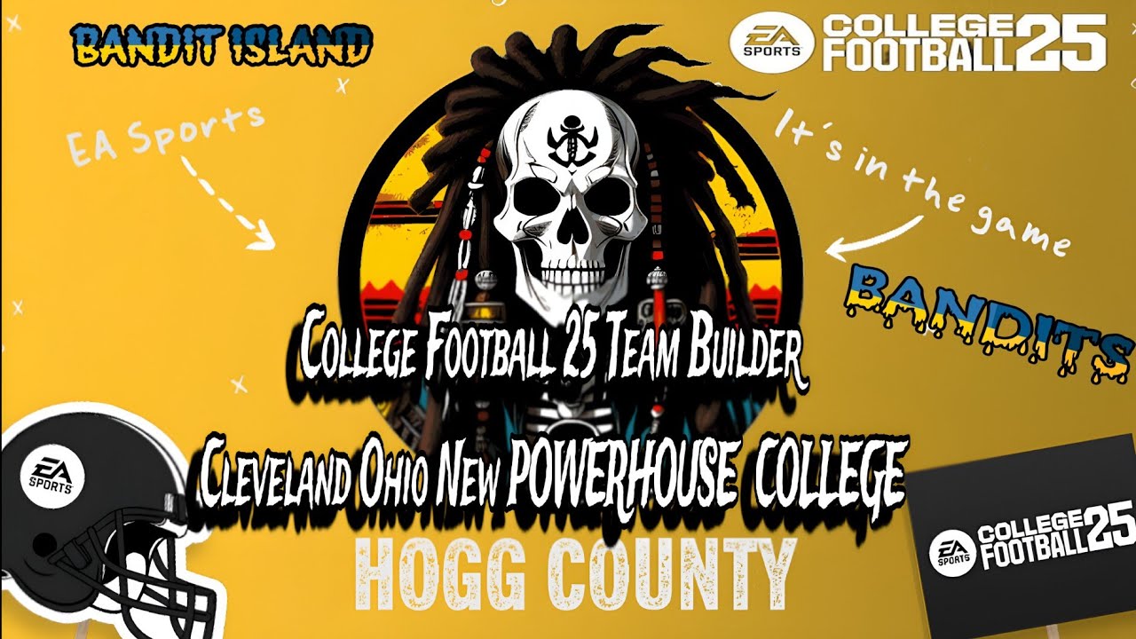 College Football 25 Team Builder: Cleveland Ohio New POWERHOUSE College ...