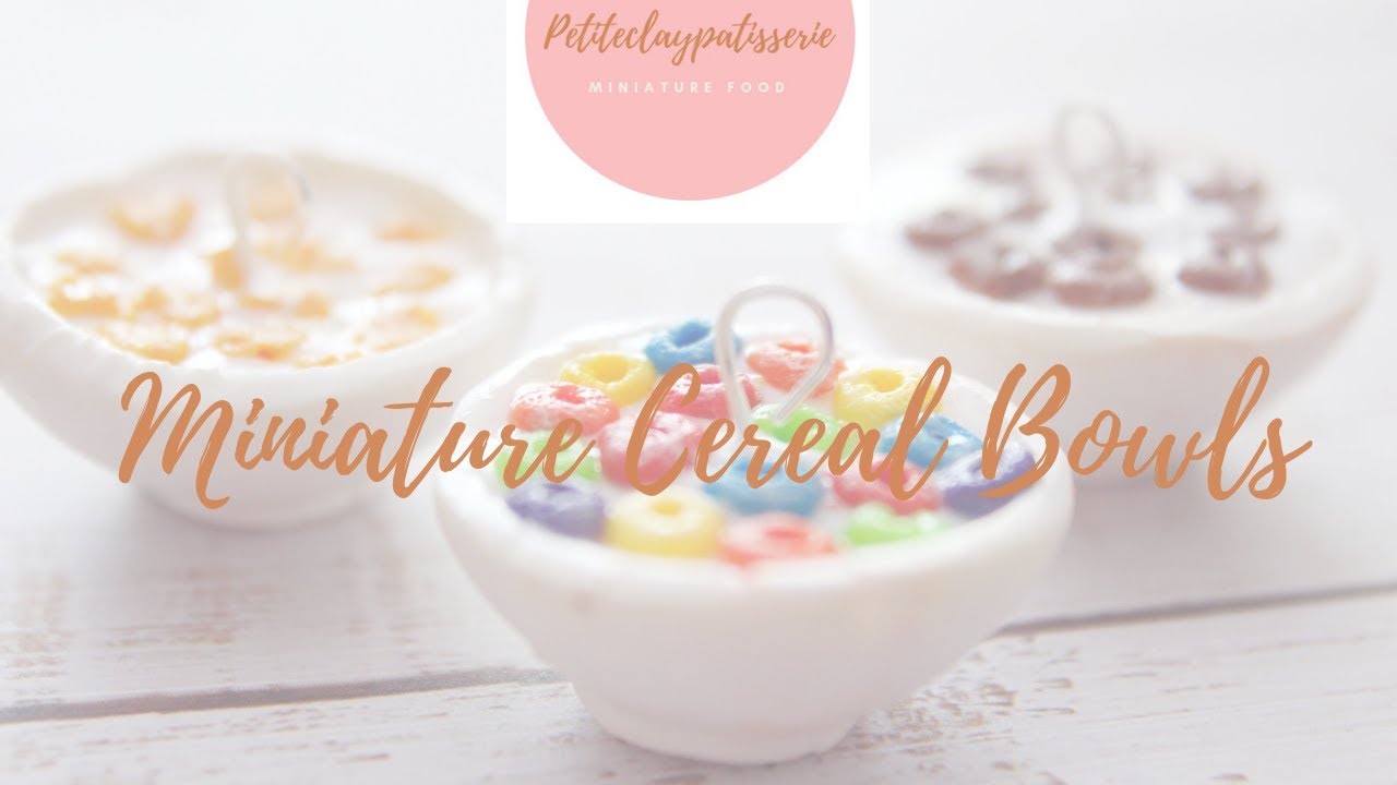 MINIATURE BOWL OF CEREAL?! | Polymer Clay Tutorial - YouTube