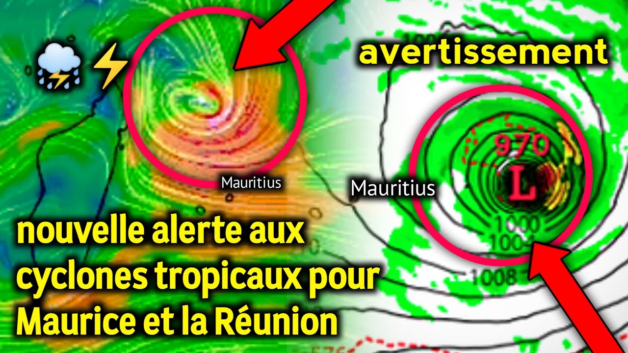 Alerte cyclone à Maurice et à la Réunion : alerte pluie|météo à partir ...