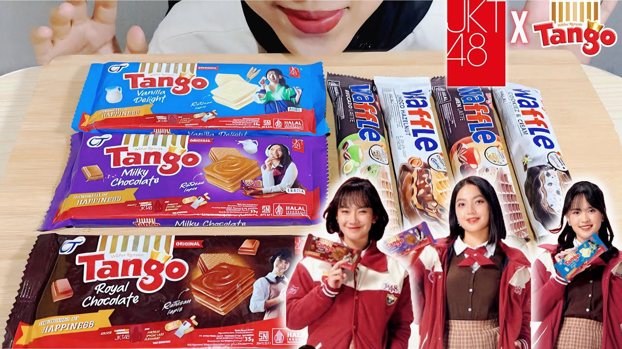 ASMR TANGO X JKT 48 dan TANGO WAFFLE | Freya, Adel, Gracia - YouTube