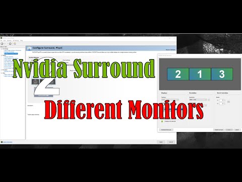 How to Enable Nvidia Surround with Different Monitors - YouTube