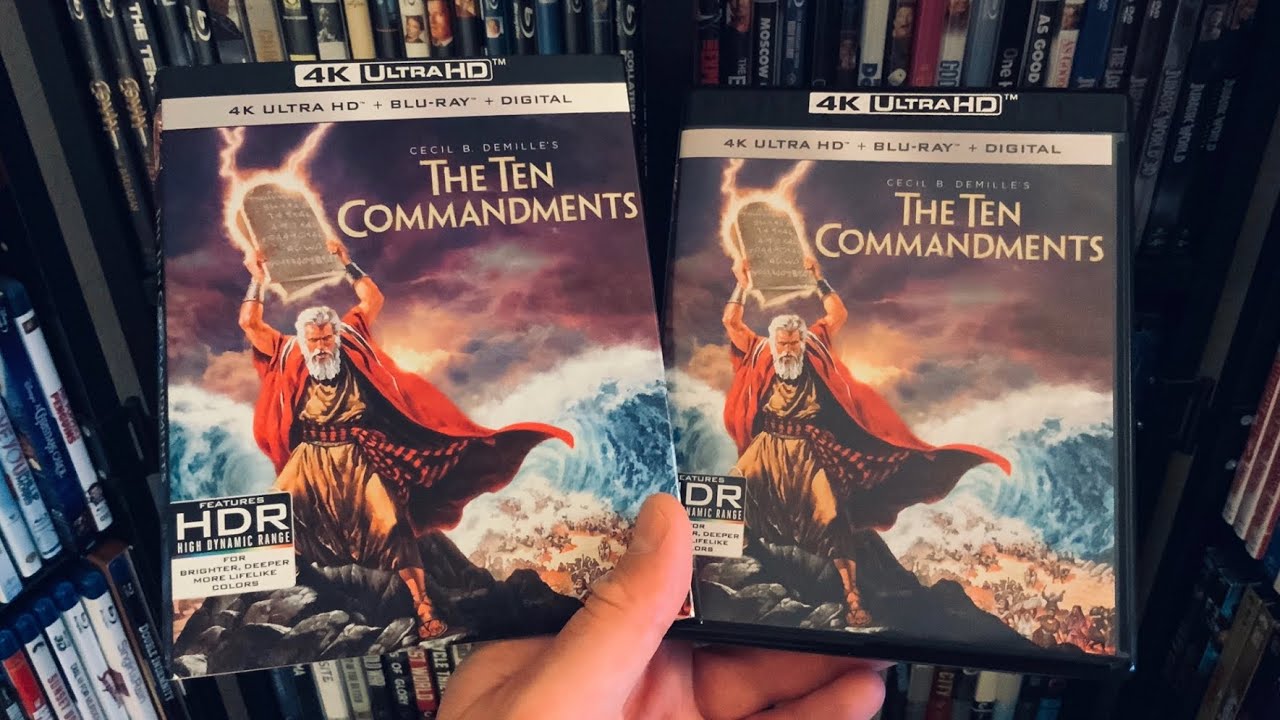 The Ten Commandments 4K Blu Ray REVIEW + Unboxing - YouTube