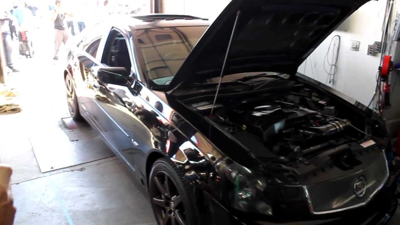 Twin Turbo CTS-V 780WHP Dyno & Bonus Race - YouTube