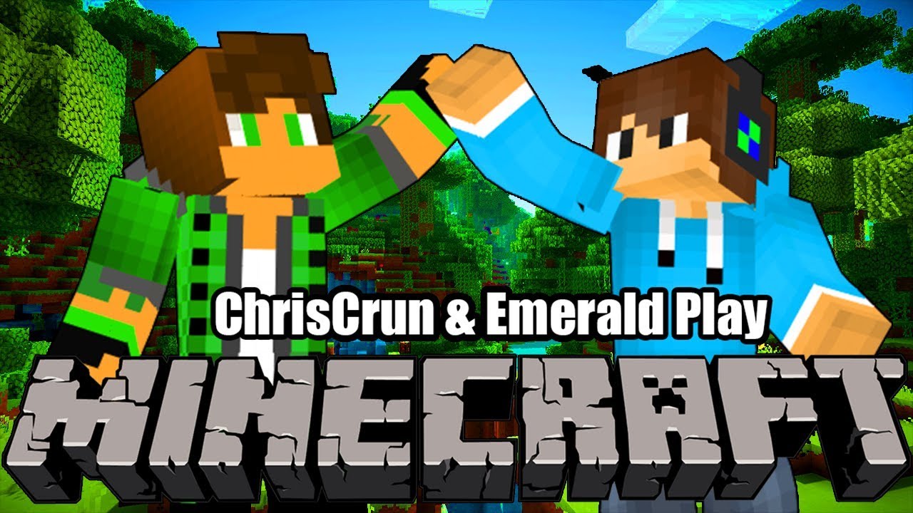 Playing Minecraft with ChrisCrun! - YouTube