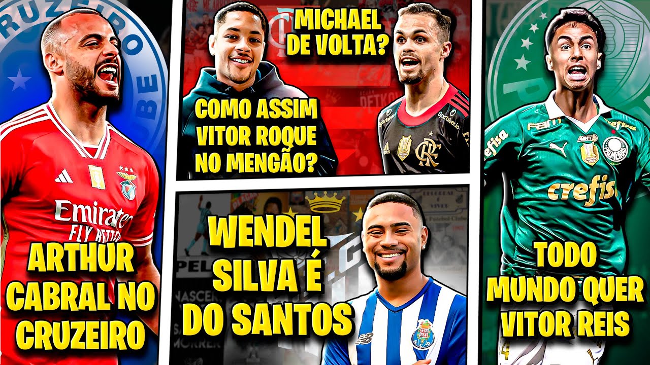 🚨 COMO ASSIM Vitor Roque e Michael no Flamengo? | Arthur Cabral JOGADOR ...