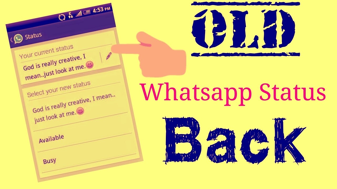 How to Update old whatsapp status || techno panda - YouTube
