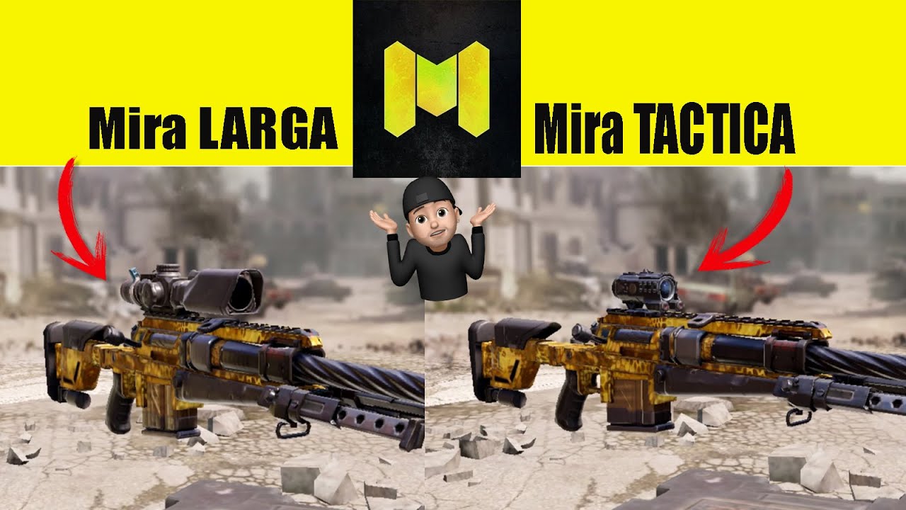 Mira TACTICA o mira LARGA en la LOCUS *YELLOW SNAKE* - COD mobile - YouTube