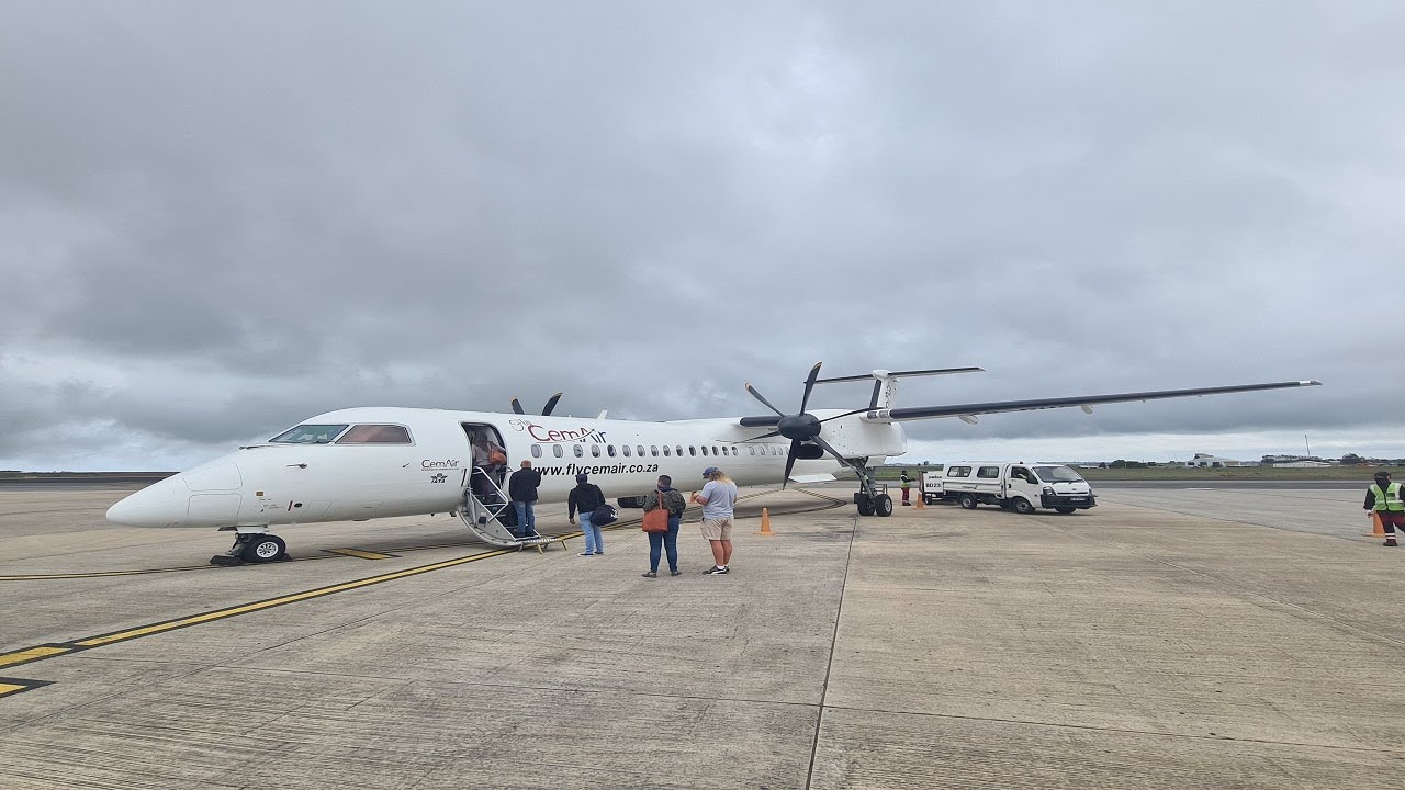 Fly Cemair Dash 8-400 Johannesburg-George-Johannesburg "Full Flight ...