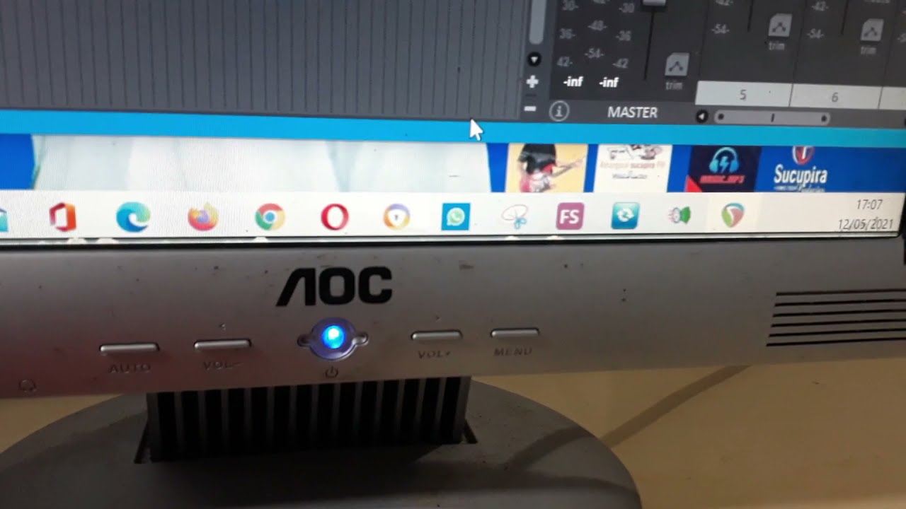 Estender Tela Notebook com outro monitor para usar Reaper - YouTube
