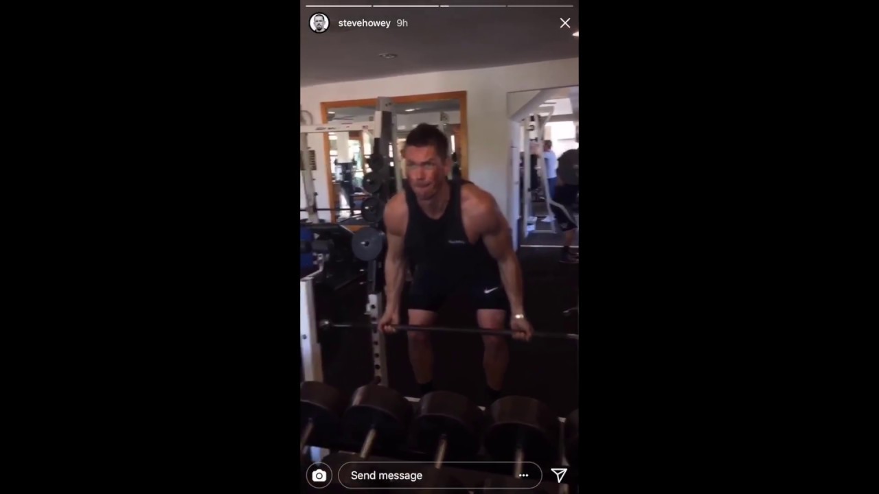 Steve Howey Working Out - 2018 - YouTube