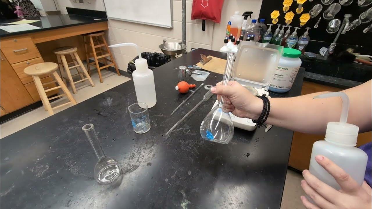 Unit 3 AP Chemistry Lab - Solutions and Dilutions - YouTube