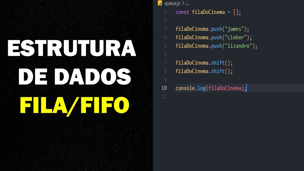 estrutura de dados fila no javascript - YouTube