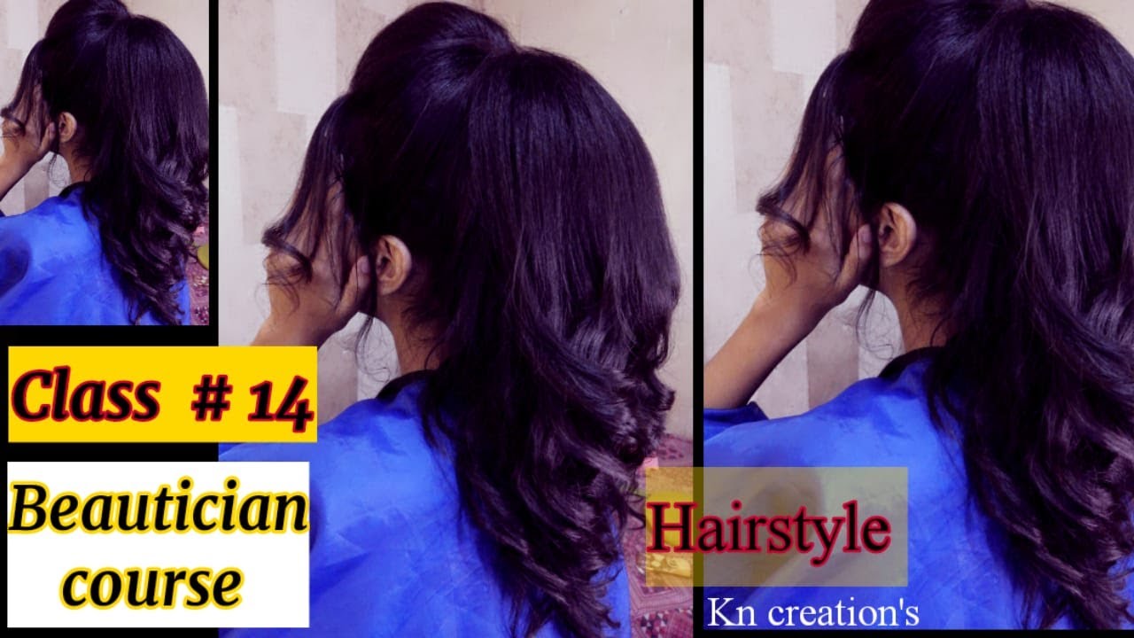 Latest Advance ponytail Hairstyle || Beautician course | Class 14 - YouTube