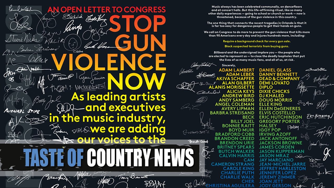 Artists Who Signed Gun Control Letter to Congress - YouTube