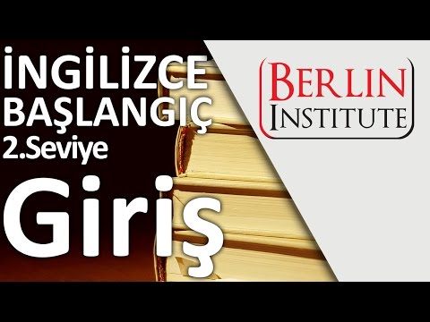İngilizce Başlangıç 2. Seviye - Giriş (HD)