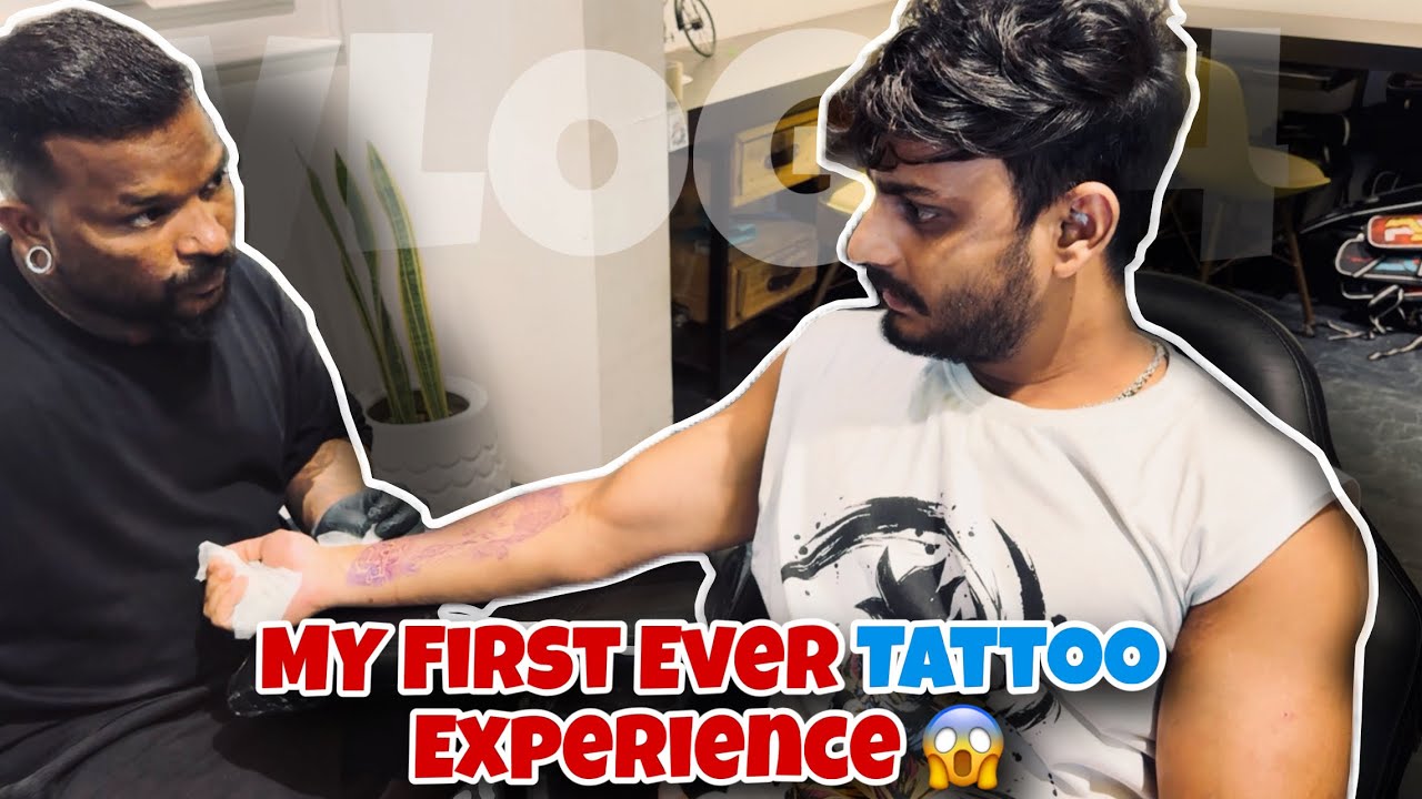 My First ever Tattoo experience😱”Everything Happens For a Reason” most ...