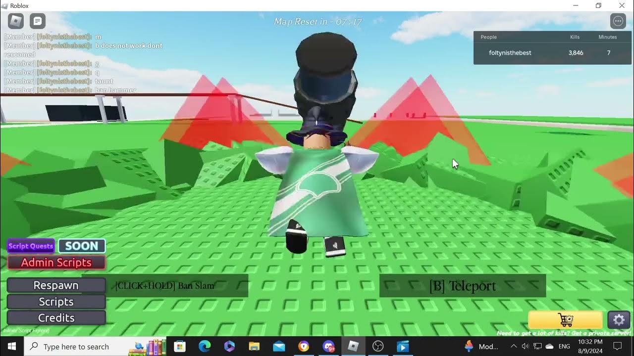 all admin scripts in infinite script fighting part 1 - YouTube