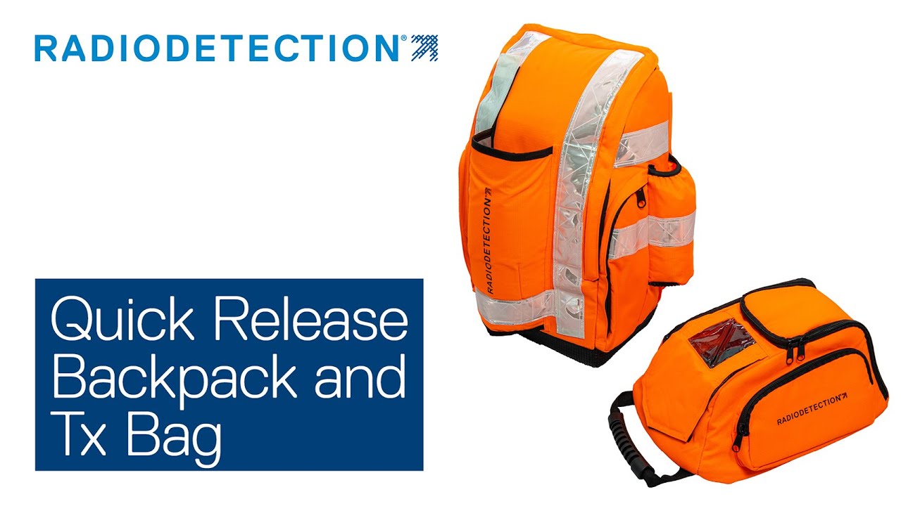 RD Quick Release Backpack & Tx Bag - YouTube