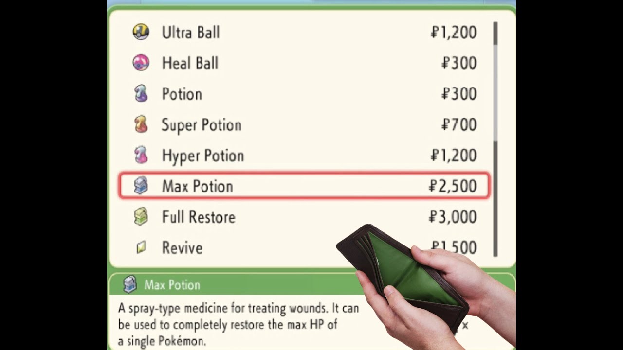 When you want that max potion but you don't have ₽2,500 - YouTube