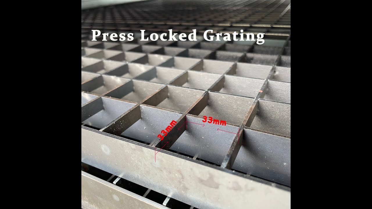 OEM customized press locked steel grating - YouTube