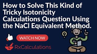Isotonicity Calculations Review How To Solve 6 Types Of Exam Like Nacl ...