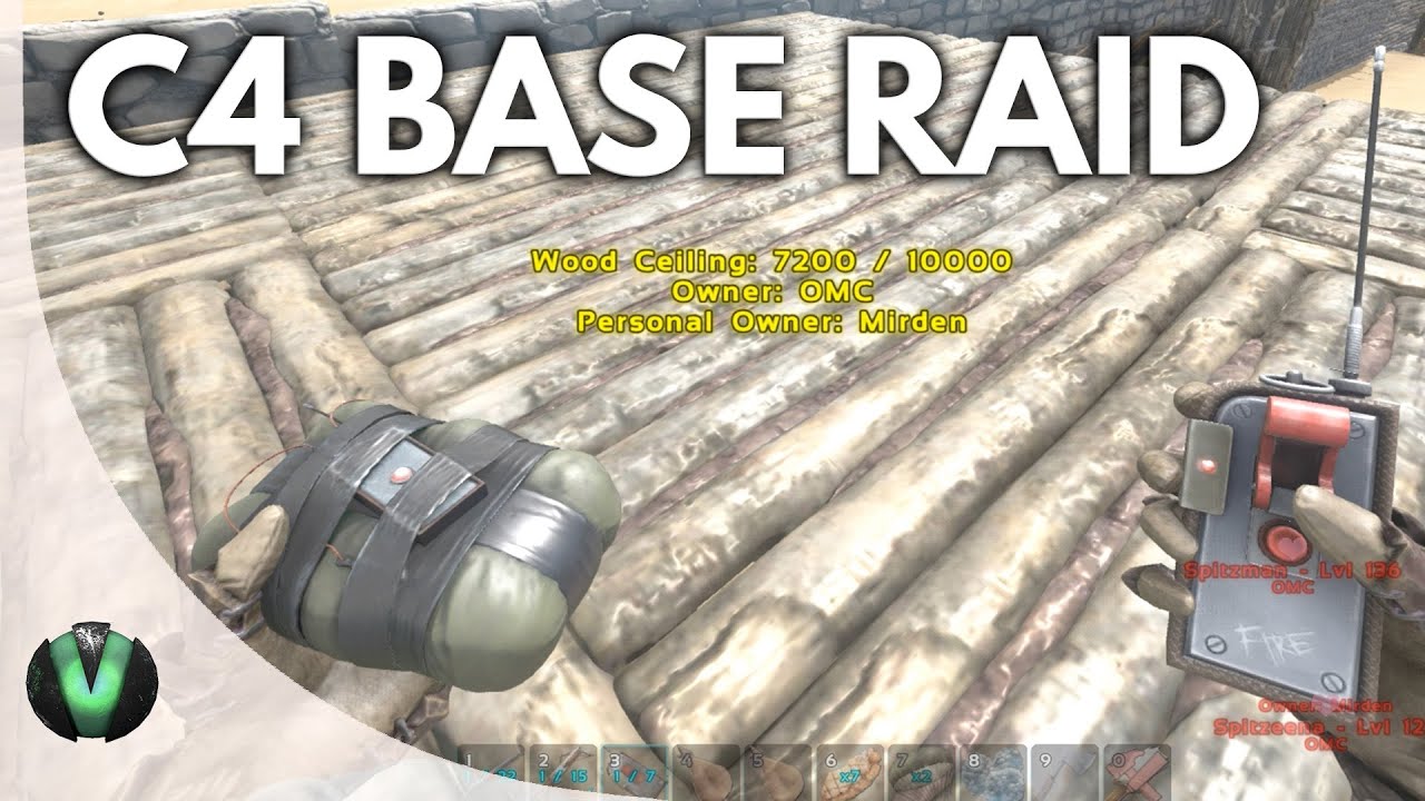 ARK Survival Evolved | THE PURGE | C4 BASE RAID - YouTube