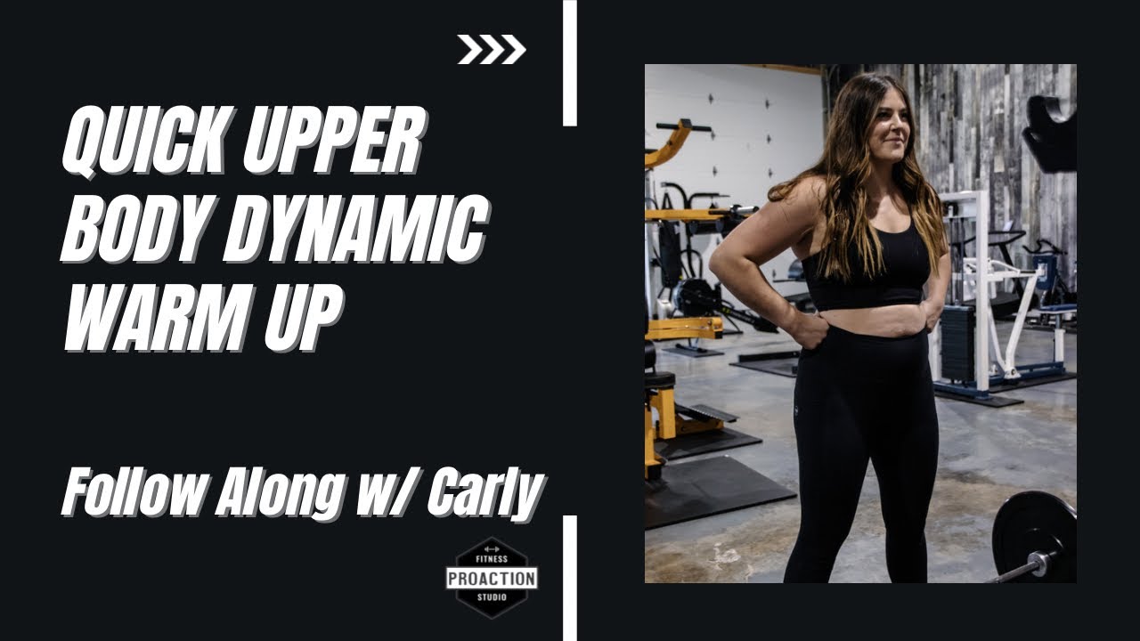 Quick Upper Body Dynamic Warm Up FOLLOW ALONG - YouTube