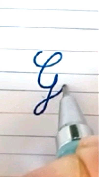 How to write in cursive Capital letter G |Cursive Writing for beginner ...