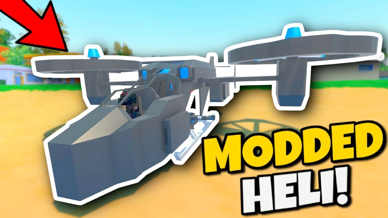 I RAIDED WITH A FUTURISTIC HELICOPTER! (Modded Unturned #146) Part 1 ...