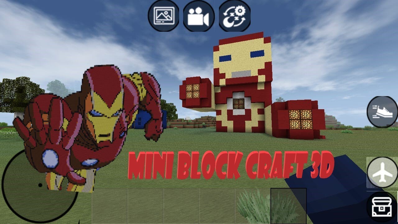 IRON MAN -Mini Block Craft 3D - Demir Adam - YouTube