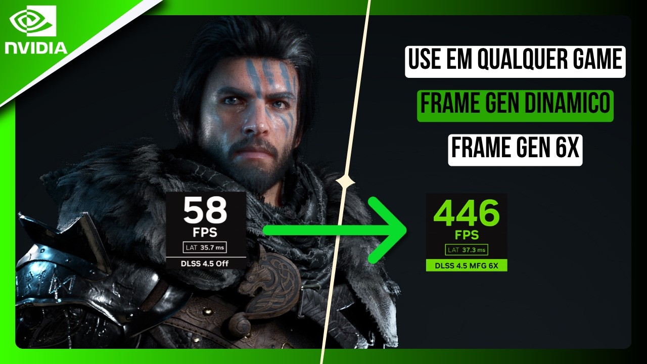 Como usar o frame gen dinamico e 6x em qualquer jogo - YouTube