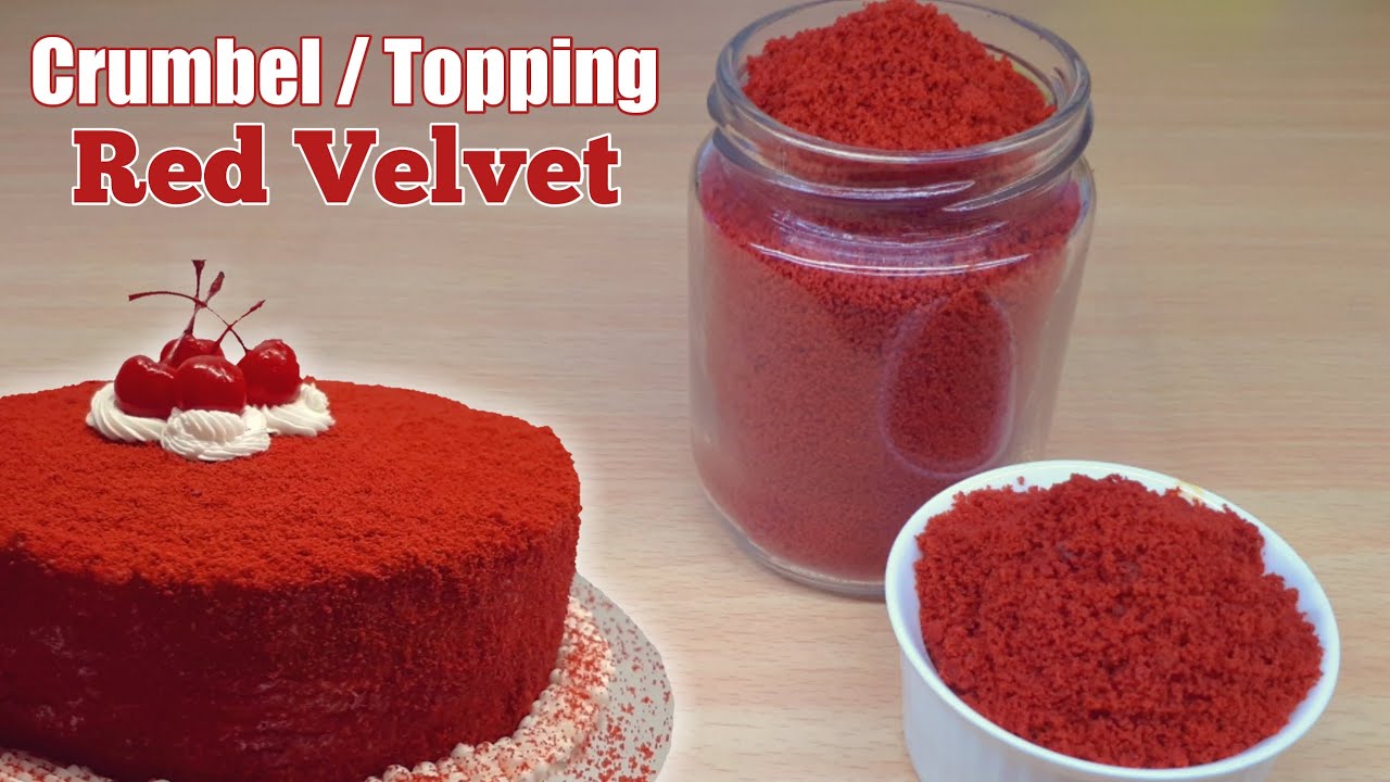 CARA MEMBUAT CRUMBEL RED VELVET - TOPPING RED VELVET - XO KITCHEN - YouTube