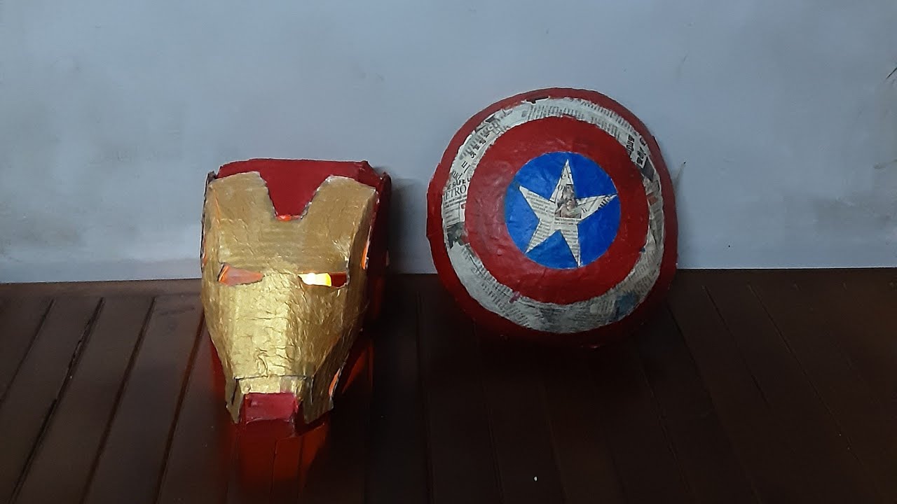 homemade marvel iron man and captain america weapons - YouTube