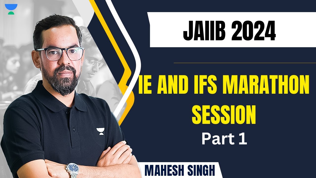 IE&IFS MODULE D | IE&IFS Important MCQs | JAIIB IE and IFS Marathon ...