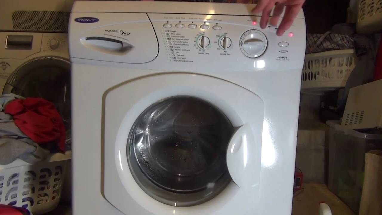 Hotpoint Aquarius Power Stream WMA58 : Program '!' : Stop and change ...