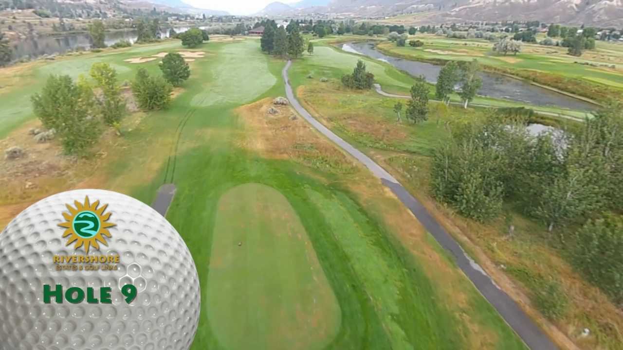 Hole 9 Aerial Fly Over at Rivershore Golf Links - YouTube