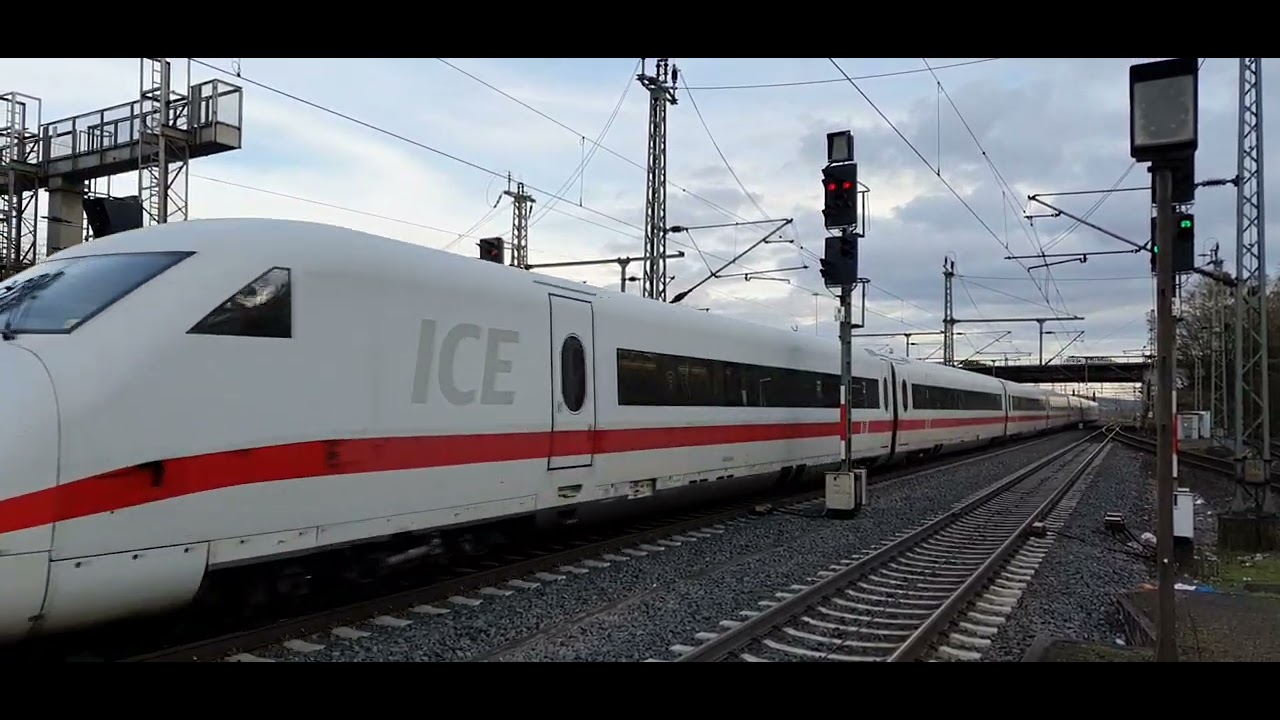 Einfahrt Doppel ICE-2 in Kassel Wilhelmshöhe auf Gleis 3 - YouTube
