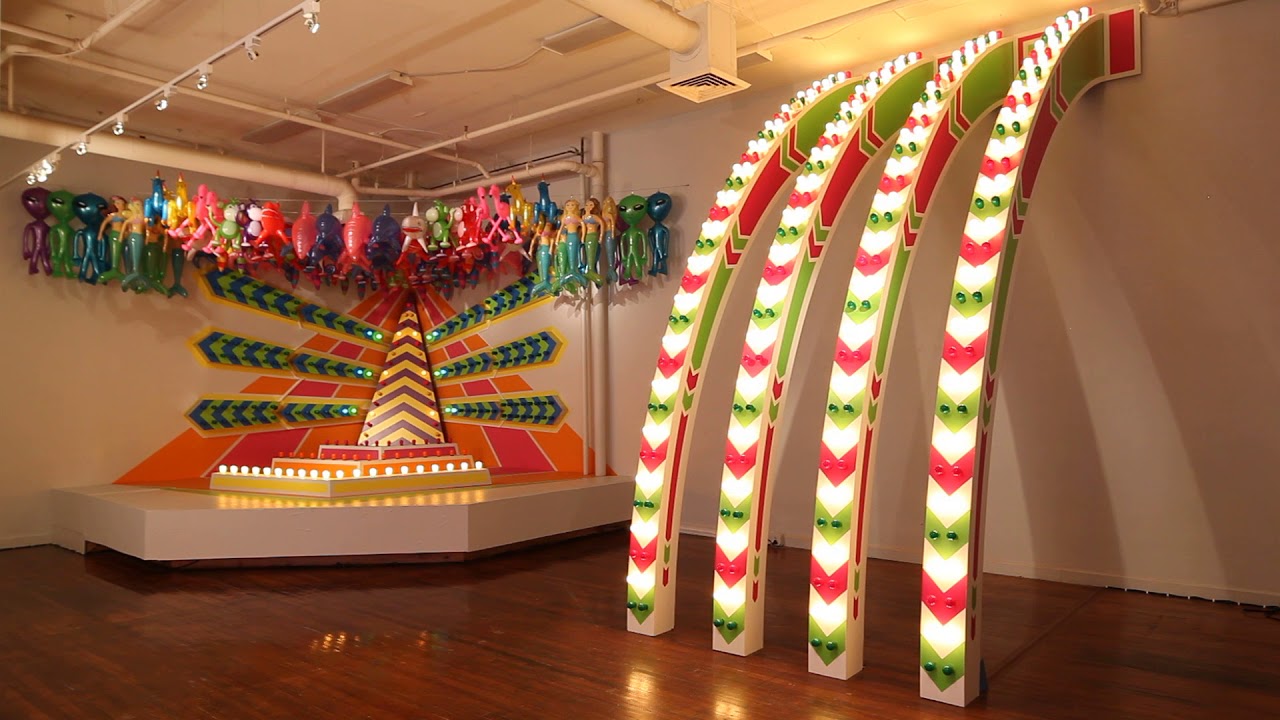 "Trade-Up" and "Arcade Cascade" Installation view - YouTube