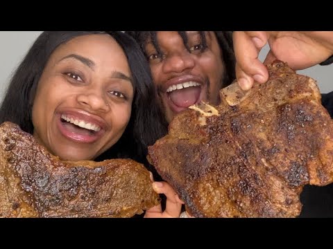 WE COOKED STEAK😳 - YouTube