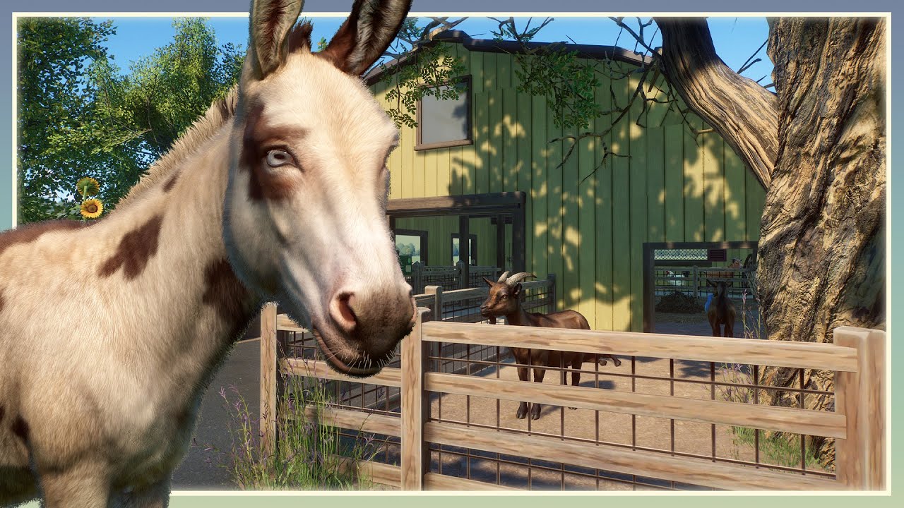 Barnyard Habitat! | Meadowside Park | Planet Zoo Speed Build - YouTube