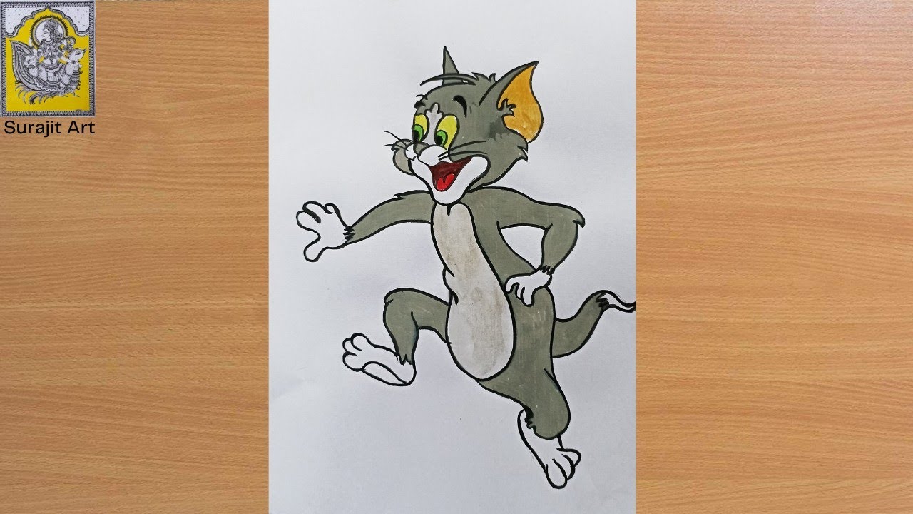 How to draw Tom. Tom drawing. - YouTube