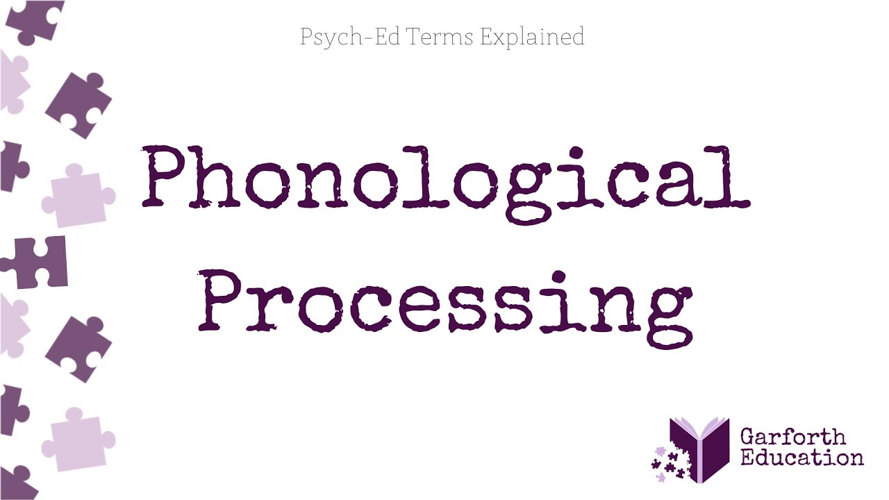 Phonological Processing - YouTube