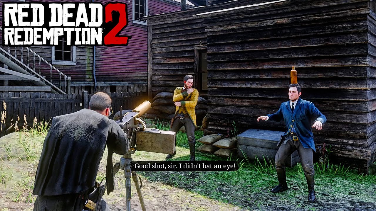 What If You machine gun During The "Oh Brother" Mission - RDR2 - YouTube