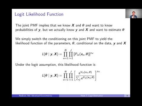 Week 7: Logit Estimation | Video 2: Logit Estimation - YouTube