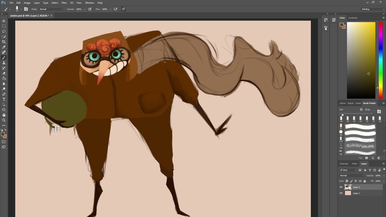 Character Design Challenge! - The Aviator (OC) - YouTube