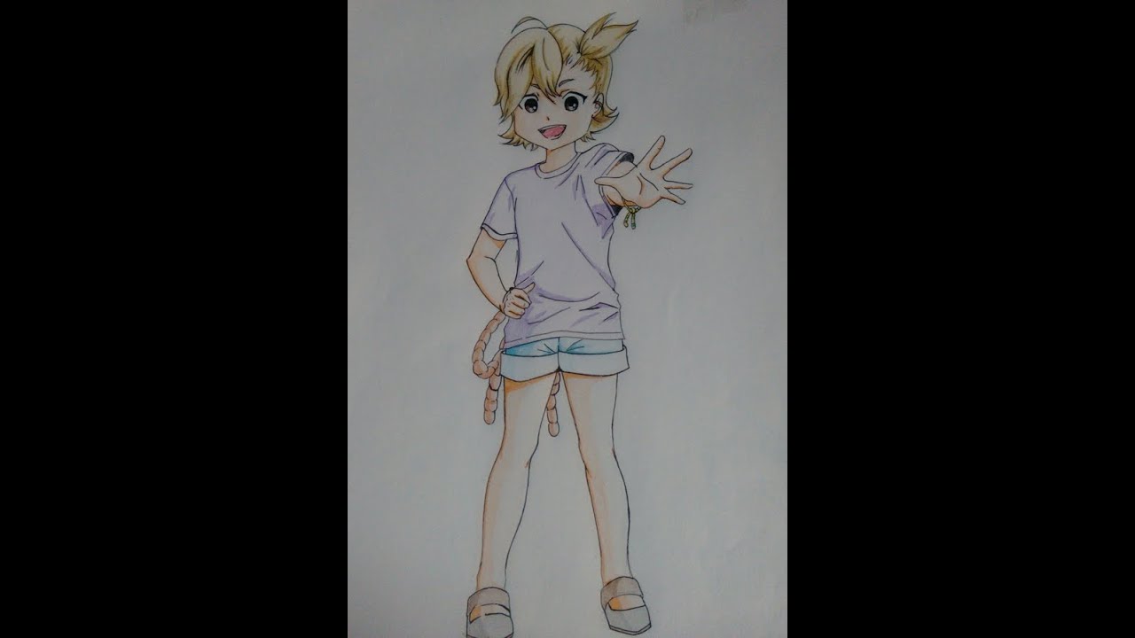 Speed Drawing Naru, Barakamon - YouTube