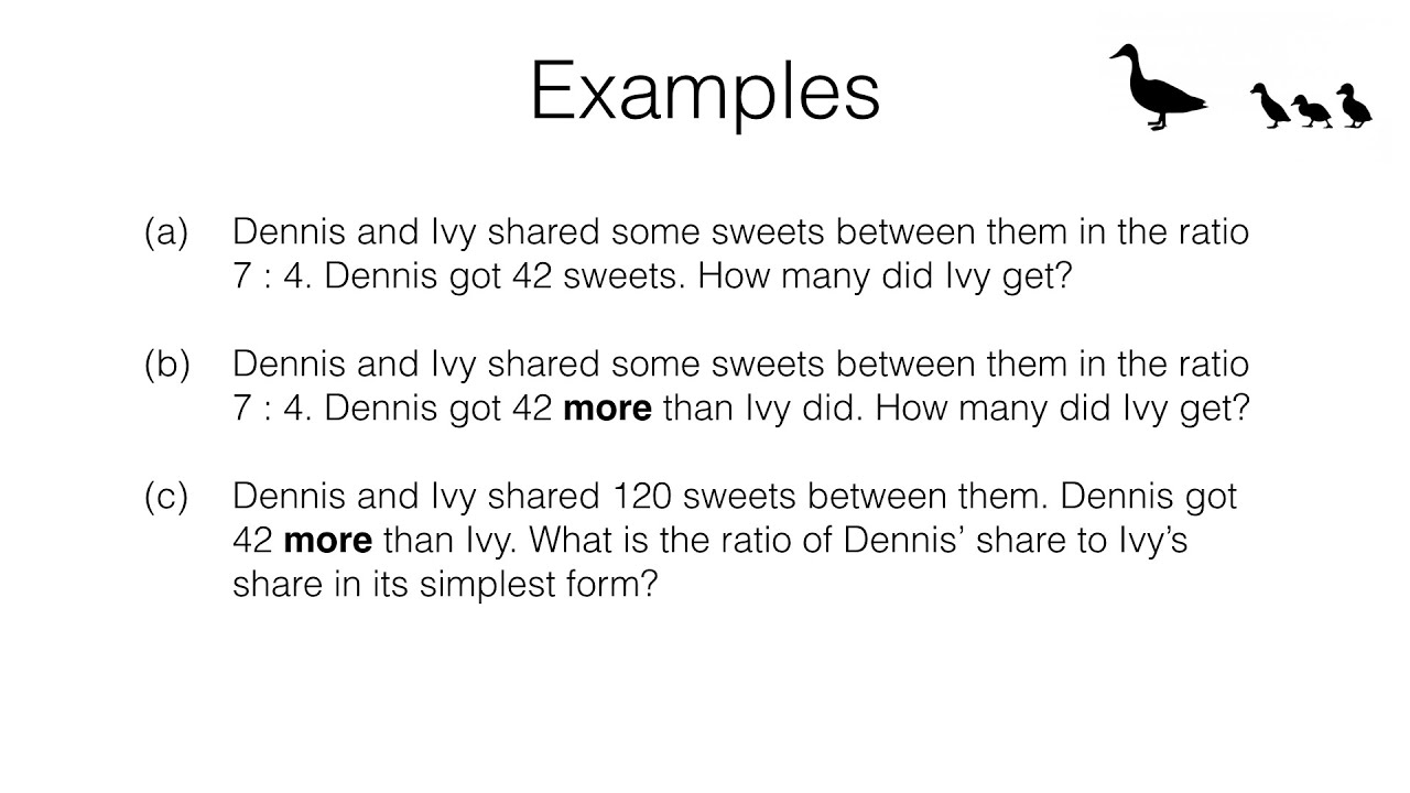 R5a Part 2 Finding quantities shared or ratios in which quantities are ...