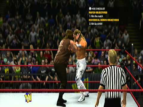 WWE '13 Attitude Era - Rise of DX - Mankind vs HBK - Match 1 - YouTube